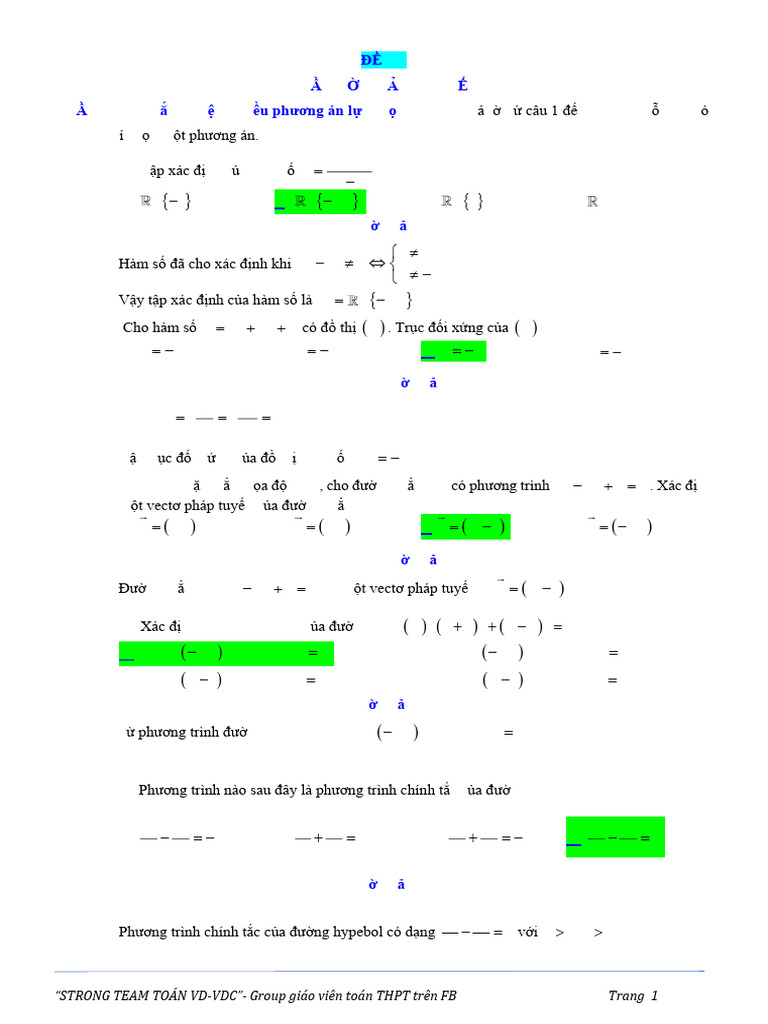 Lòi Giải Chi Tiets de 03 on Tap Hk2 Lop 10 Nam 24 25 | PDF