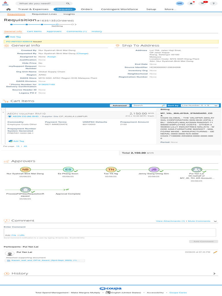 Requisition #1635138 | PDF