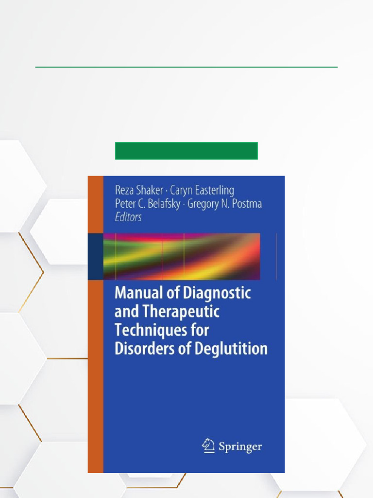 Deglutition Disorders: Diagnostic Manual | PDF | Medical Specialties ...