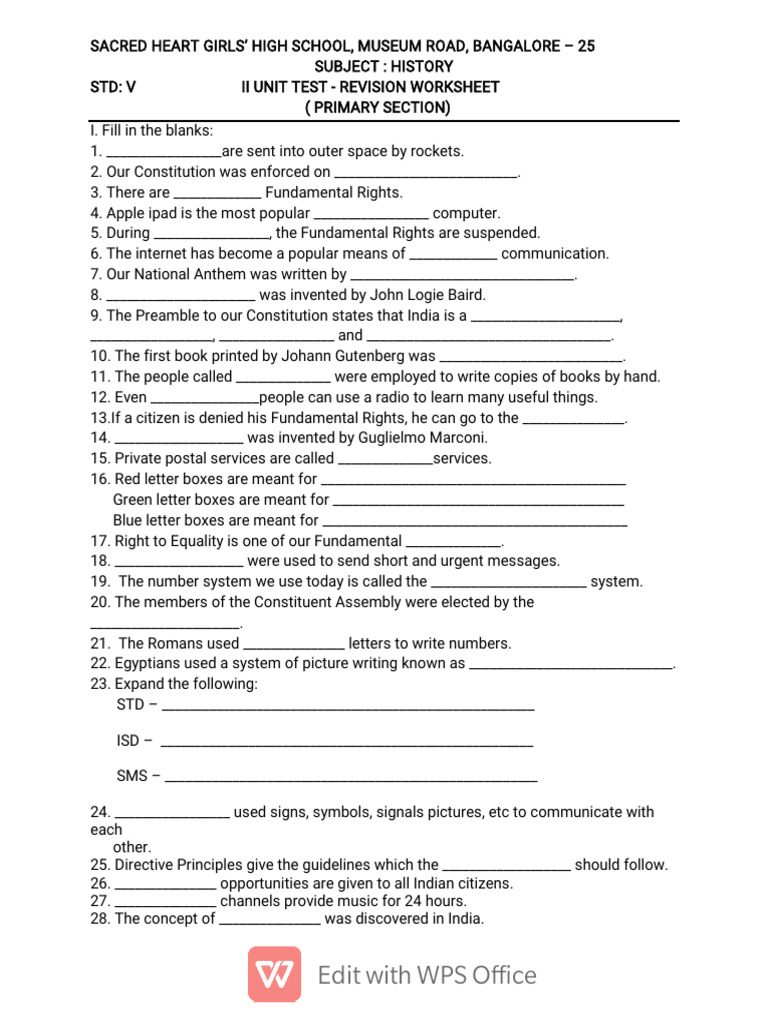 Class 7 History II Unit Test Revision | PDF | Communication
