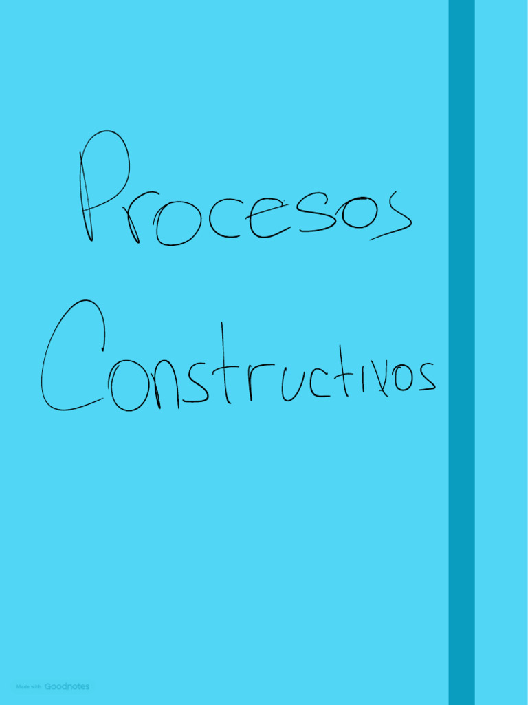 Procesos Constructivos | PDF | Ingeniería de Edificación