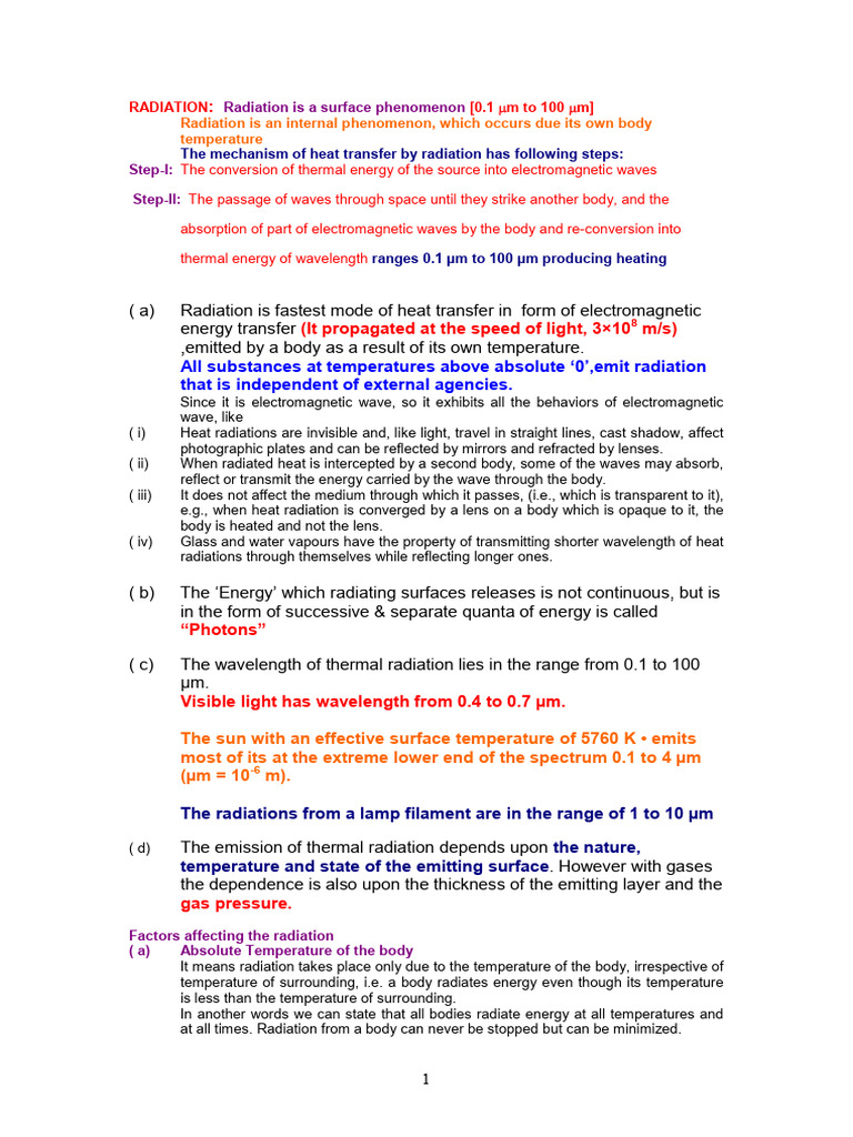 Radiation 11 | PDF | Electromagnetic Radiation | Waves