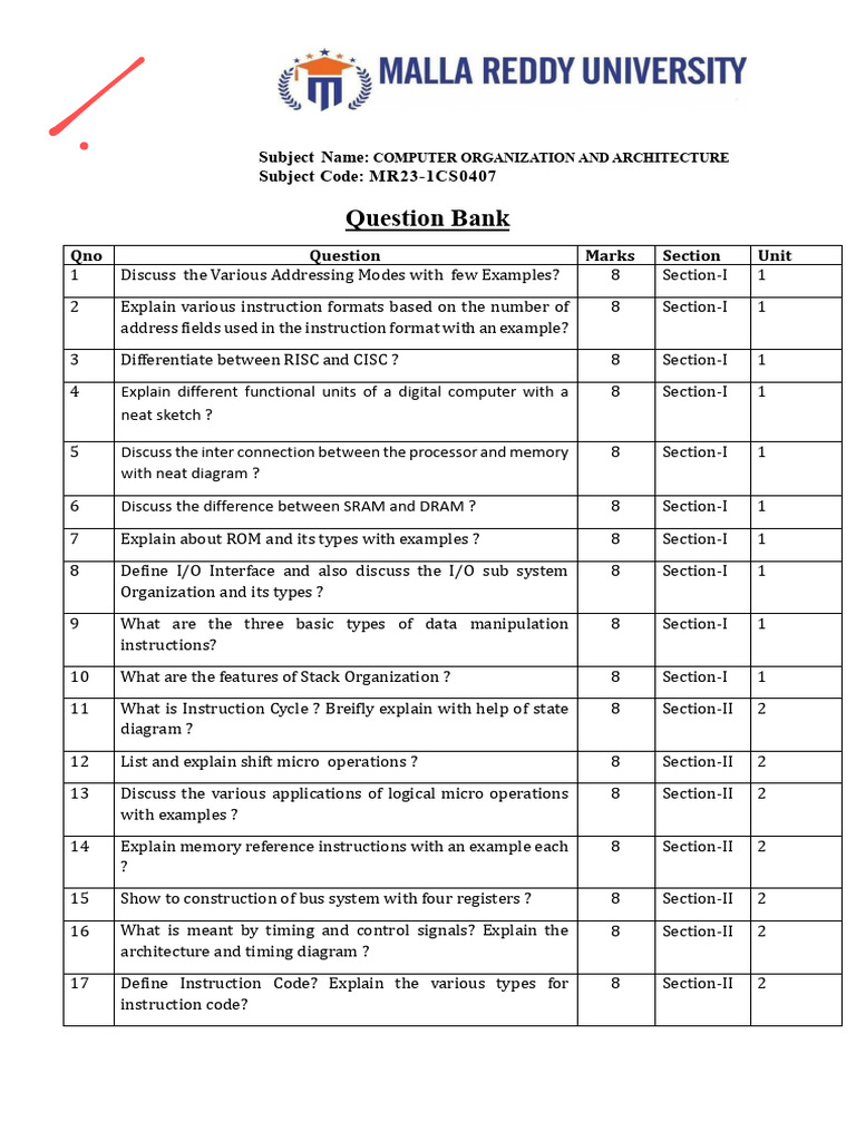 Computer Organization&Architecture | PDF | Parallel Computing | Central Processing Unit