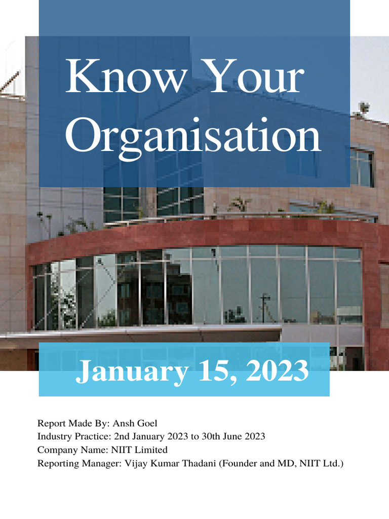 Know Your Organisation | PDF