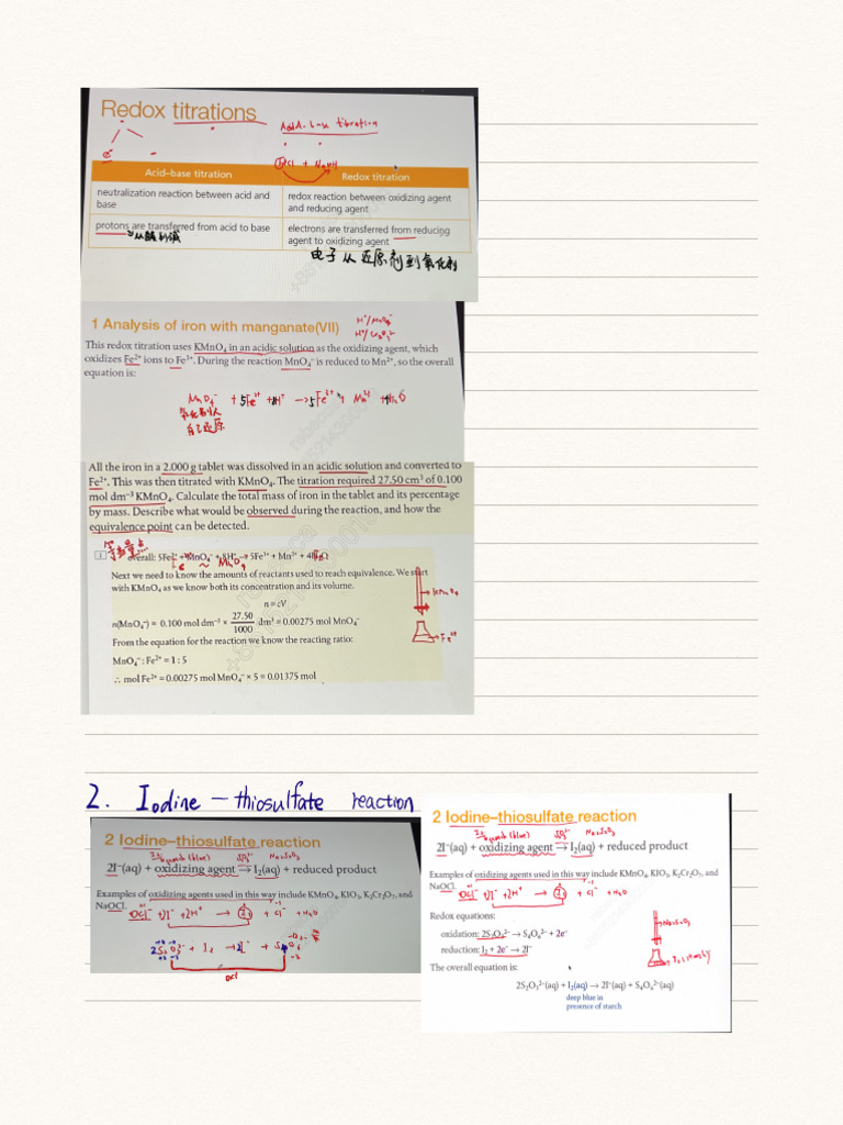 Redox Titrations | PDF