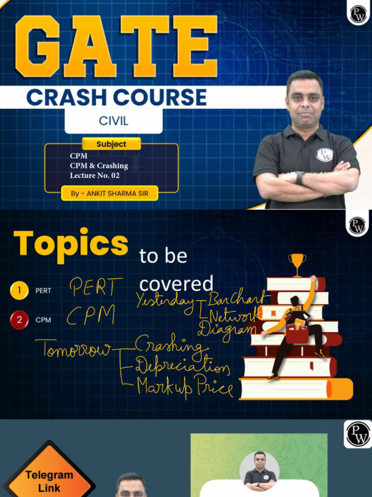 CPM & Crashing (Lec 02) - Class Notes | PDF