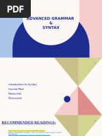 English Syntax Book | PDF | Syntax | English Language