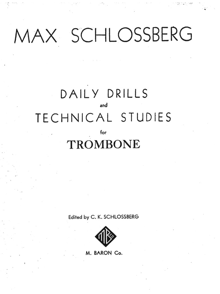 Schlossberg Trumpet and Trombone PDFs | PDF