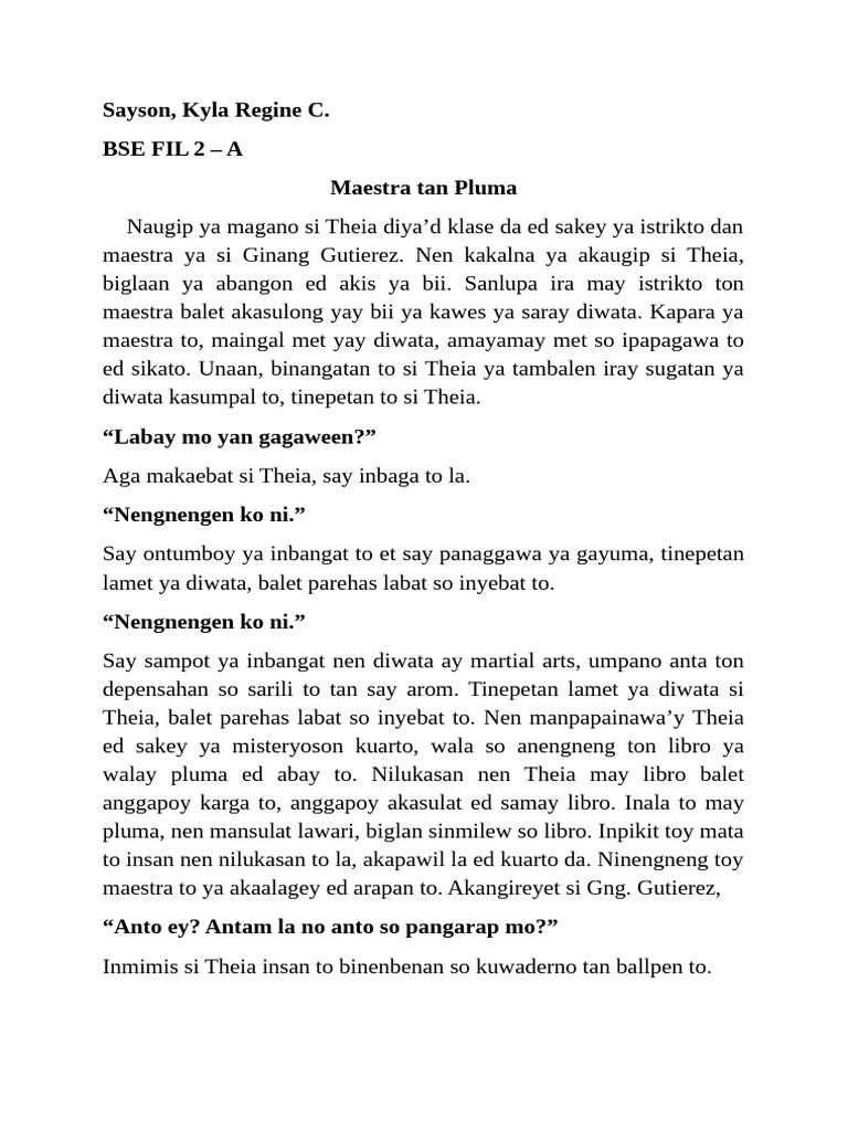 DAGLI (Pangasinan) | PDF