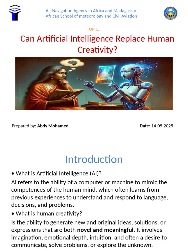 AI vs. Human Creativity: A Study | PDF | Artificial Intelligence ...
