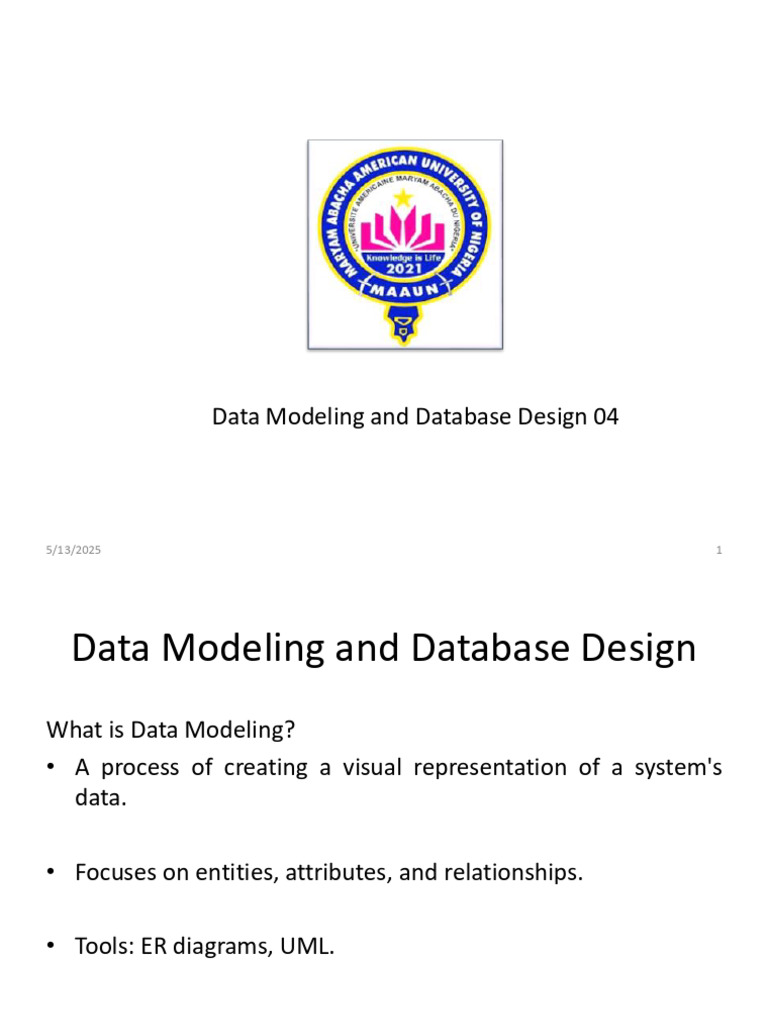 Database sys and modelling | PDF