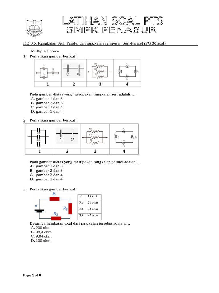 Latihan Soal PTS | PDF
