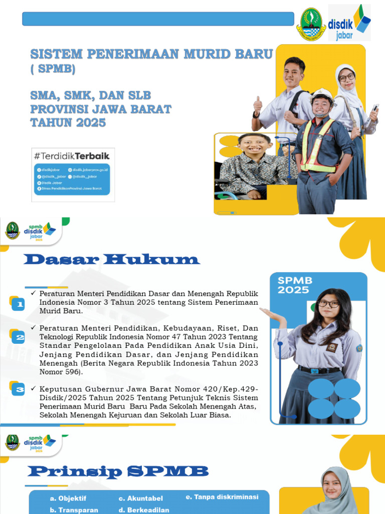 Materi Sosialisasi SPMB 2025 Final - 250515 - 122530 | PDF