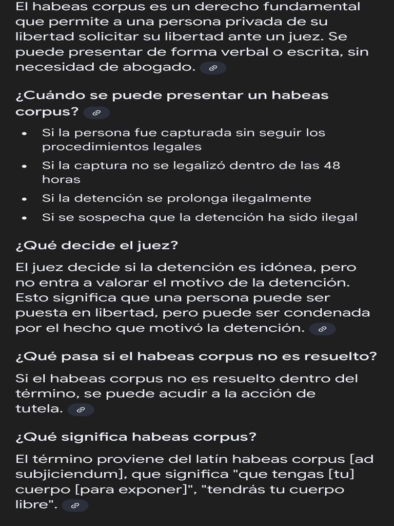 Habeas Corpus - Buscar Con Google | PDF