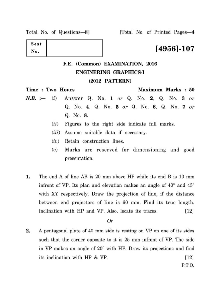 Graphics Old Question Papers | PDF | Geometry | Euclidean Geometry