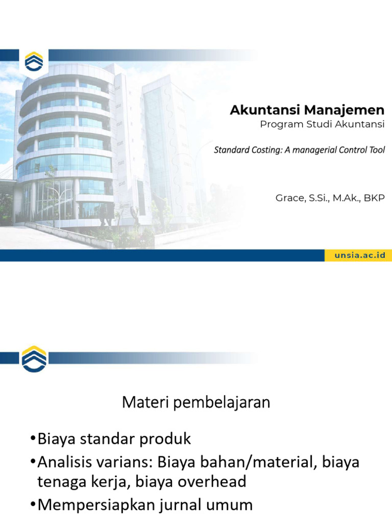 Sesi#6 AKMEN Standar Costing | PDF