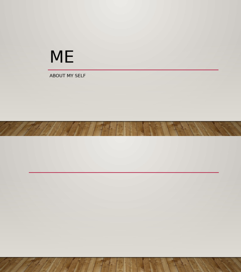 About My Self | PDF