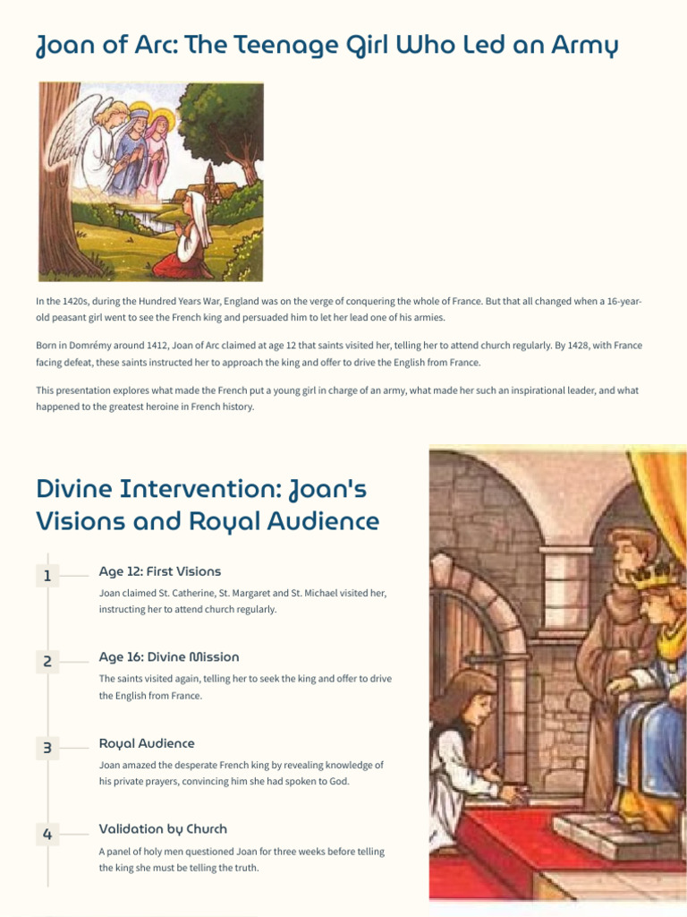 7.5+joan of Arc The Teenage Girl Who Led An Army | PDF | Joan Of Arc ...