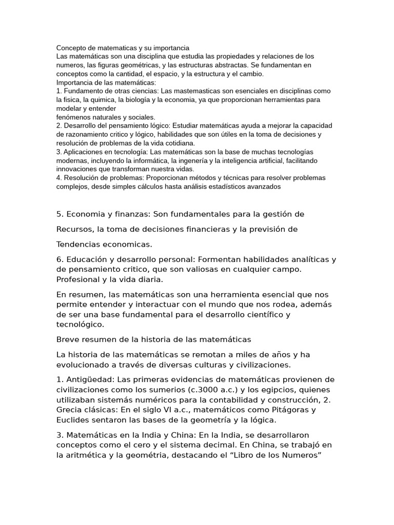 Trabajo de Papi | PDF | Matemáticas | Science