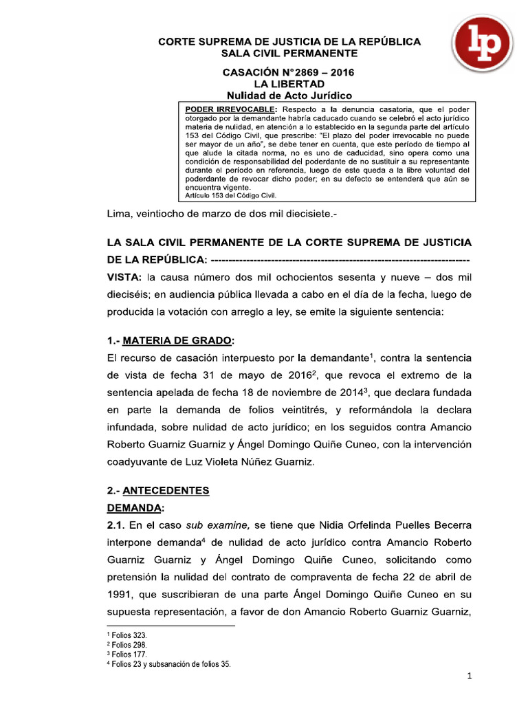 Poder Irrevocable | PDF