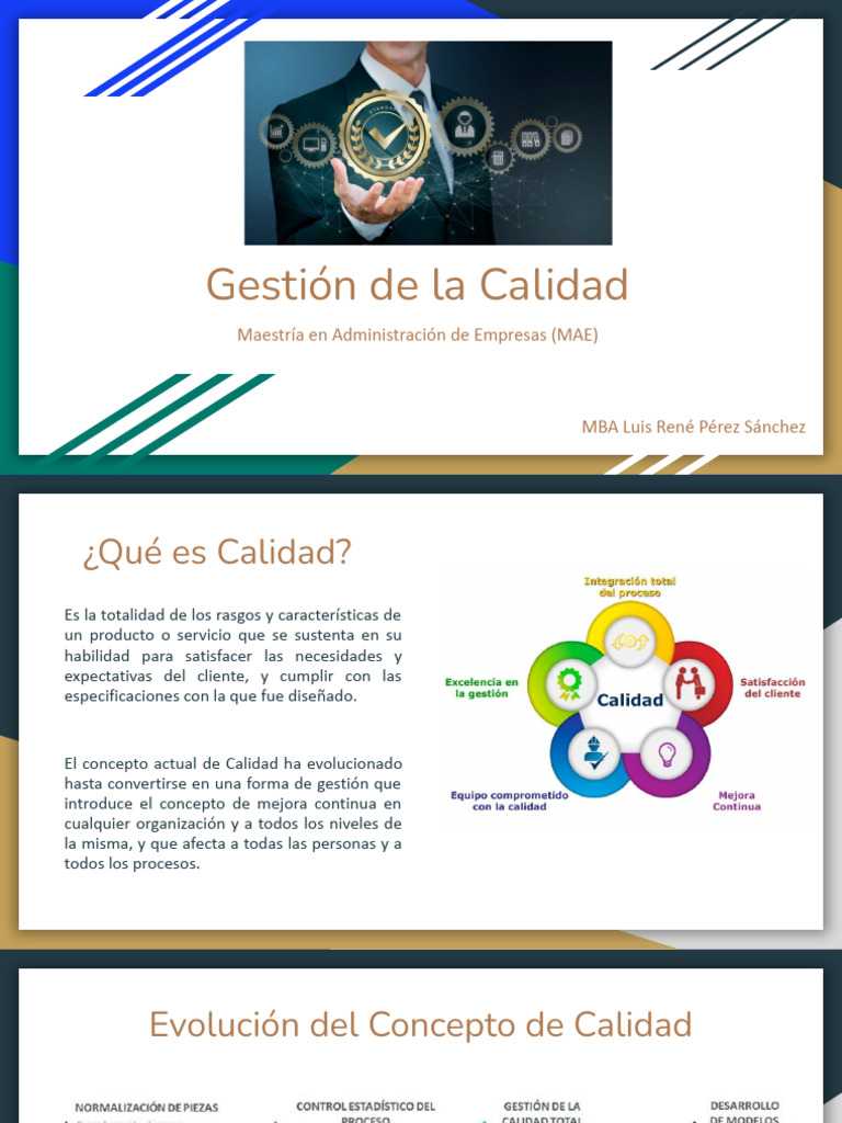 Gestión de La Calidad | PDF | Calidad (comercial) | Gestión de la calidad