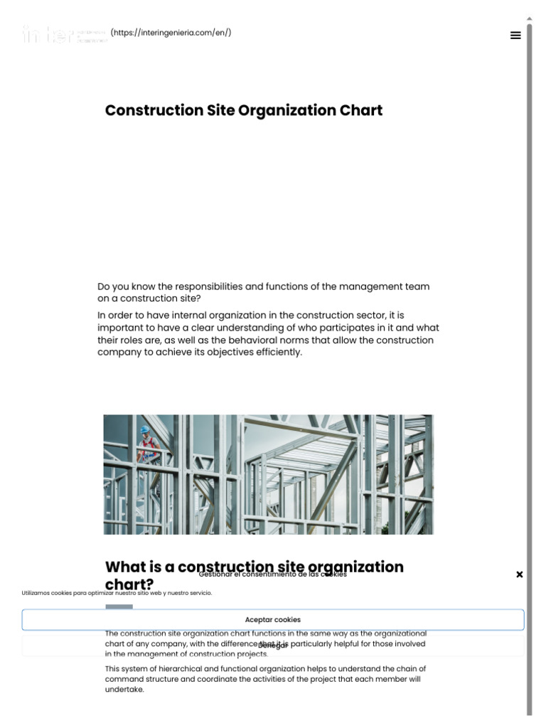 Construction Project Organization Chart | PDF | Subcontractor ...