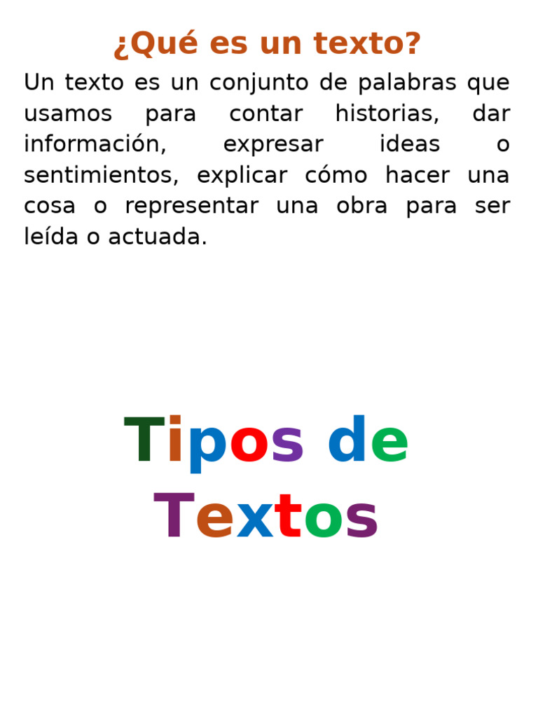 Qué Es Un Texto | PDF