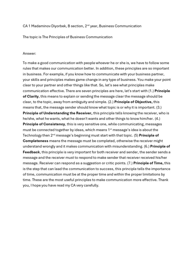 Principle of Communication | PDF