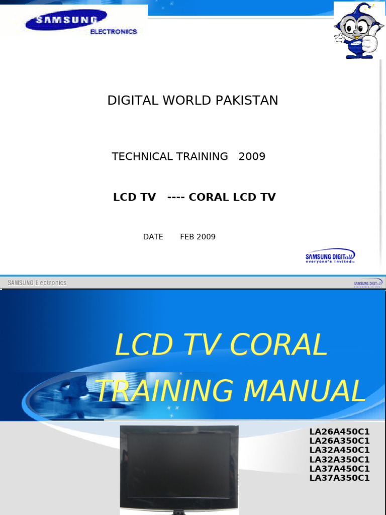 Samsung Coral LCD TV La26a450c1 La26a350c1 La32a450c1 La32a350c1 ...