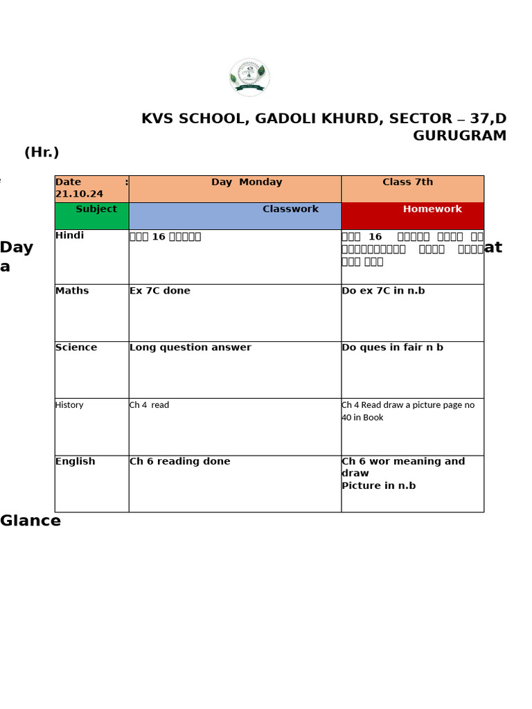 7th...... Holiday Homework | PDF