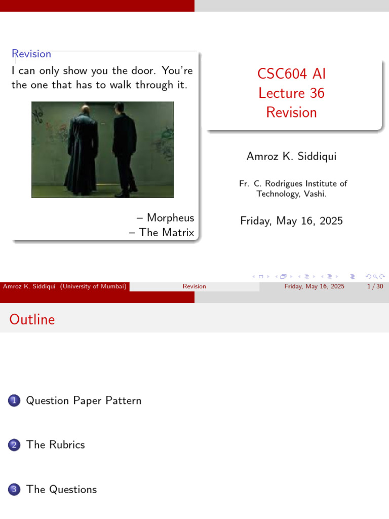 Annotated CSC604 AI Final Revision FH202 | PDF | Artificial ...
