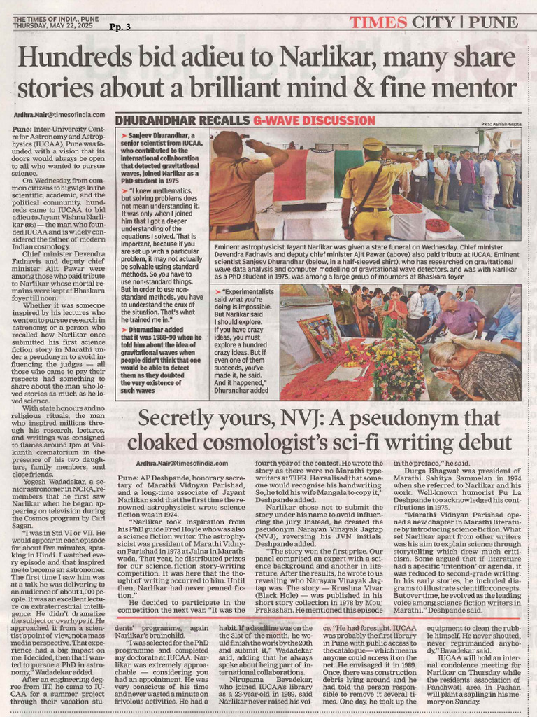 JVN TOI Pune 22may2025 Pg.1&3 | PDF