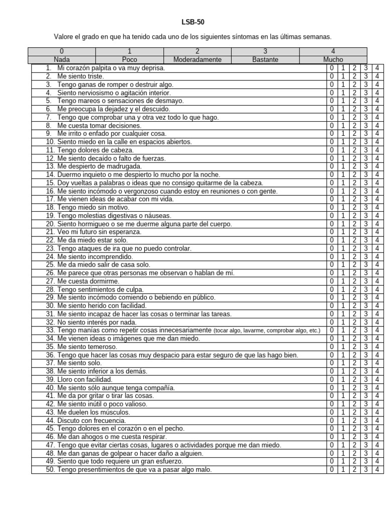 Cuadernillo LSB-50 | PDF