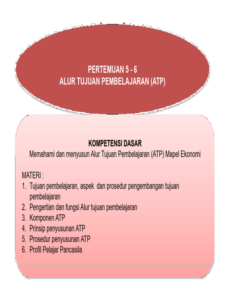 Penyusunan Alur Tujuan Pembelajaran | PDF