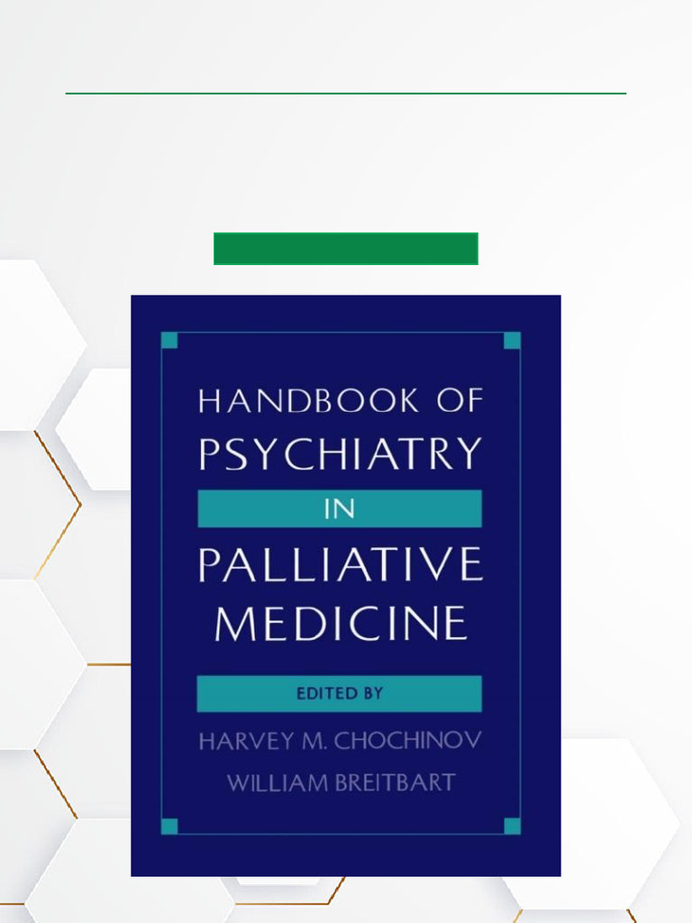 Handbook of Psychiatry in Palliative Medicine 1st Edition Textbook PDF Download | PDF ...