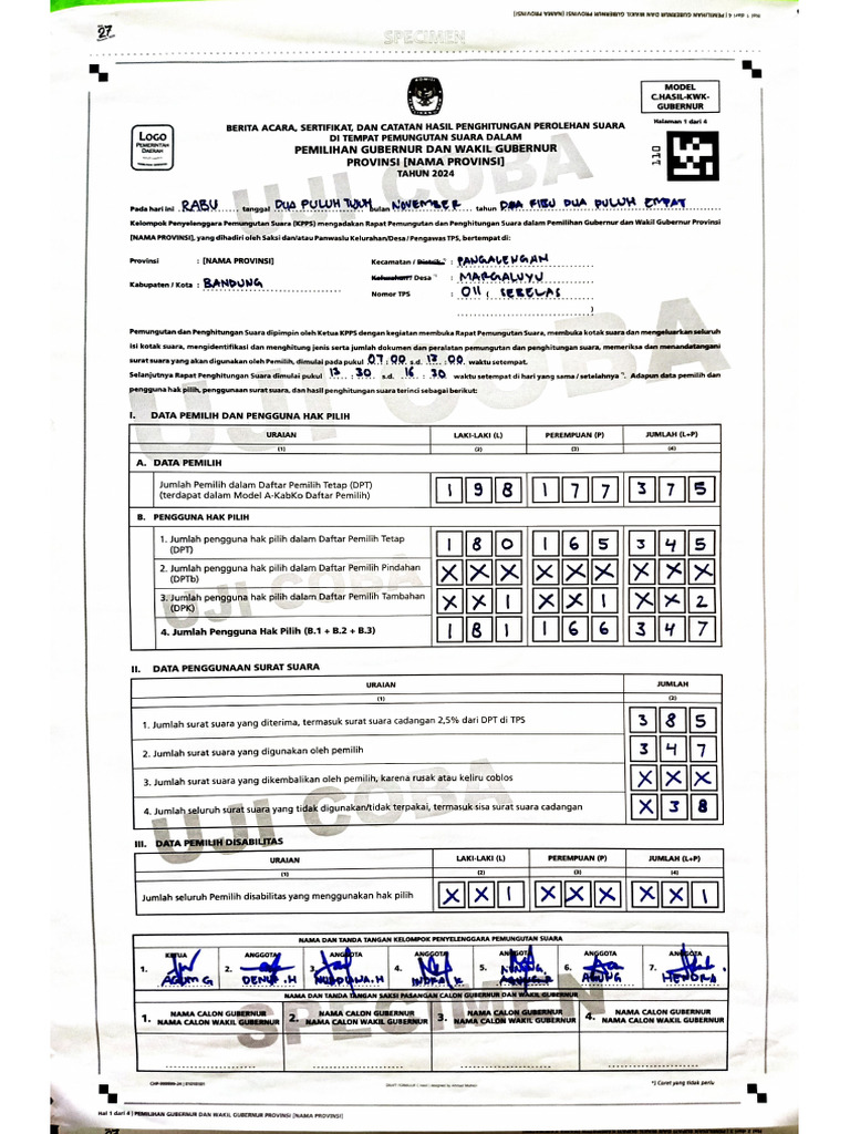 TPS 011 Gubernur Dan Wakil Gubernur. | PDF