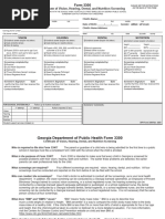 Florida School Entry Health Exam Form | PDF | Tuberculosis | Health Care