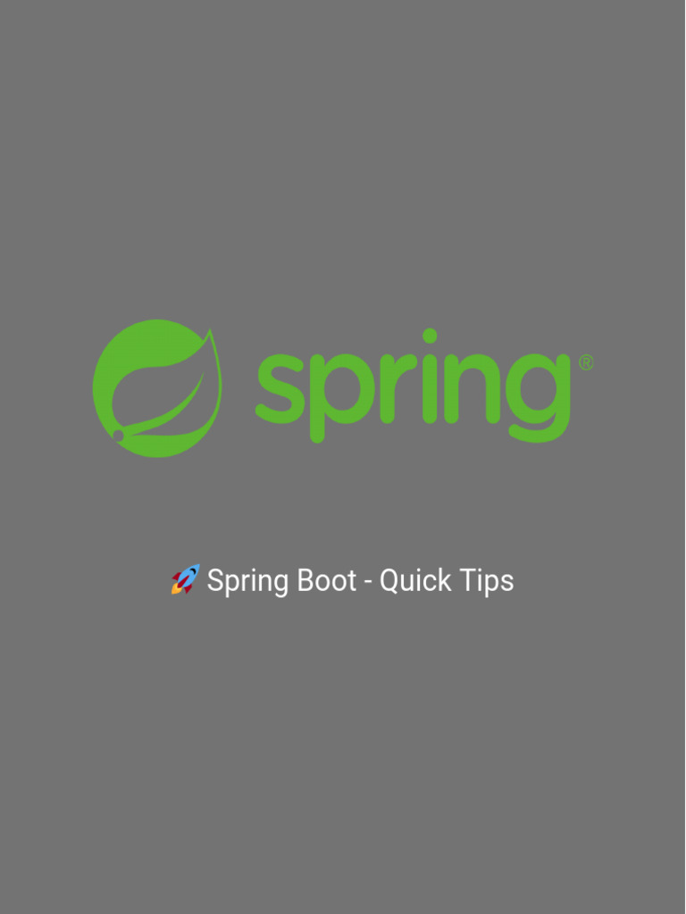 ? Optimizing Spring Boot Applications | PDF