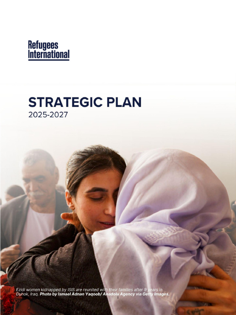 Refugees International Strategic Plan 2025-2027 | PDF | Refugee ...