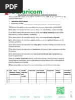 Ownership Declaration Form | PDF | Shareholders | Private Law