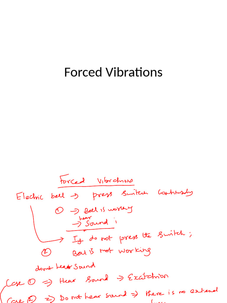 Forced Vibrations | PDF