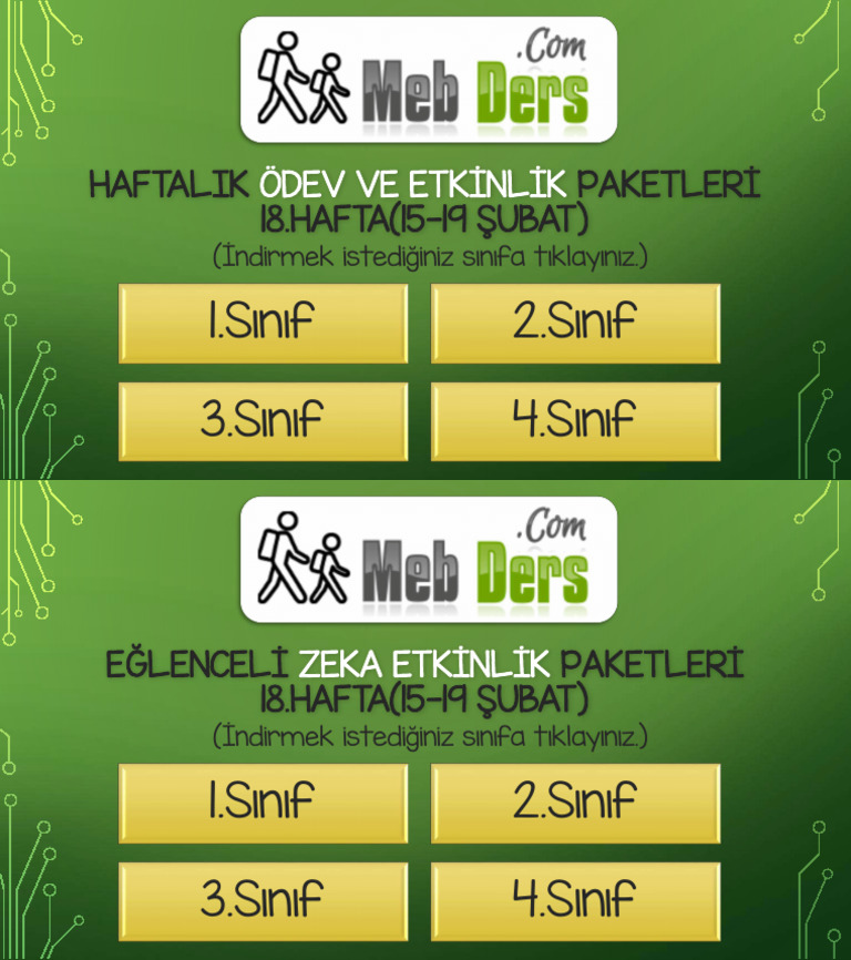 Sinif Tum Dersler Odev Ve Etkinlik Paketleri | PDF
