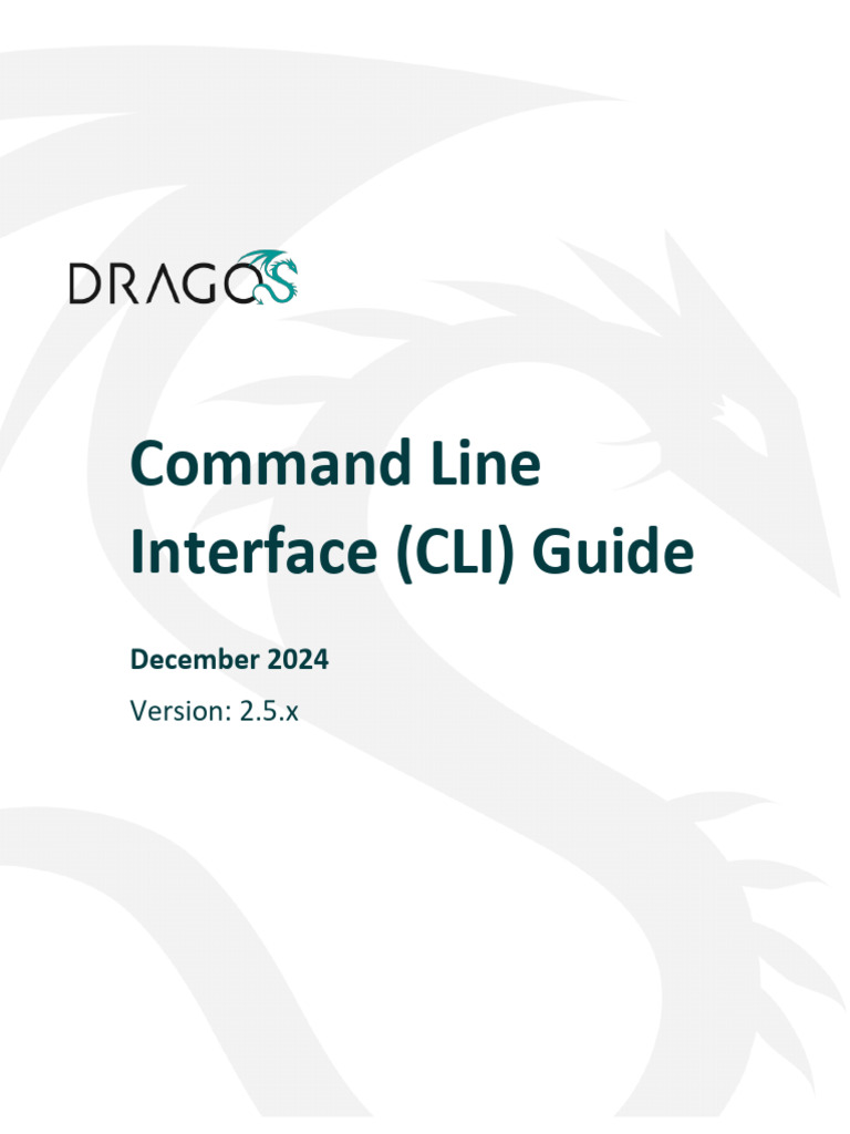 Dragos Cli Ug 24 DP 2.5.0 | PDF | Computer Network | Command Line Interface
