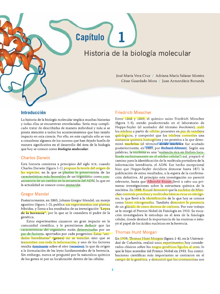 Estud.1.Historia de Bio-Mol | PDF