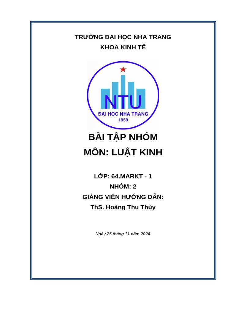 BÀI TẬP NHÓM LKD | PDF