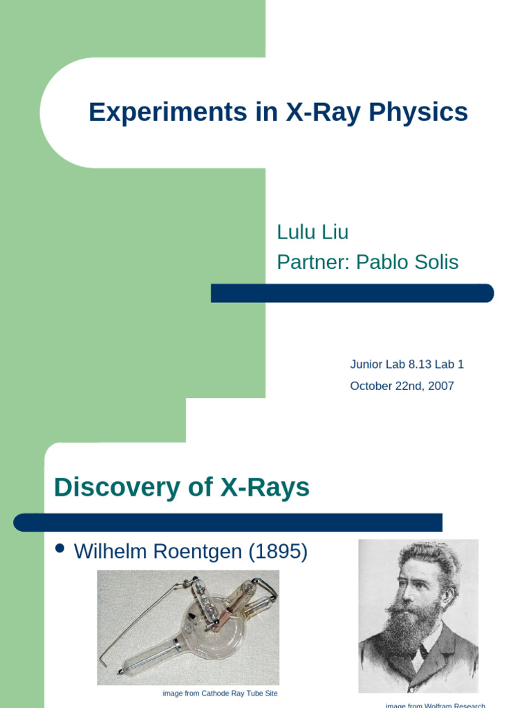 Experiment in X Ray Phycics | PDF | X Ray | Gamma Ray