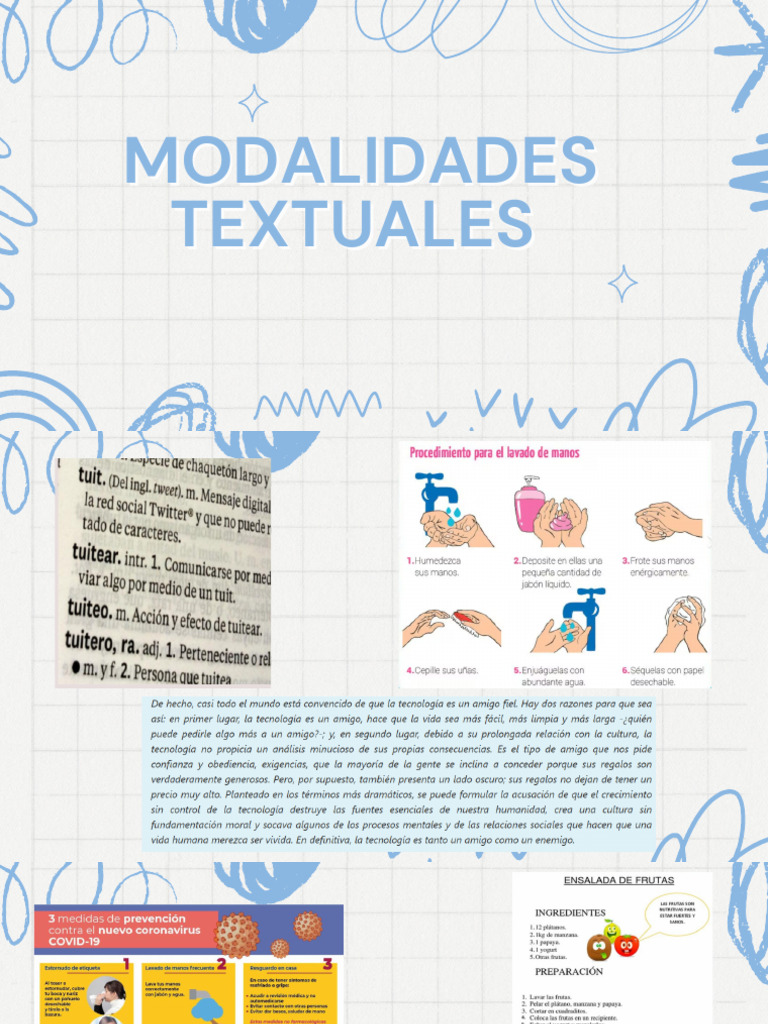 Modalidades Textuales | PDF | Escritura