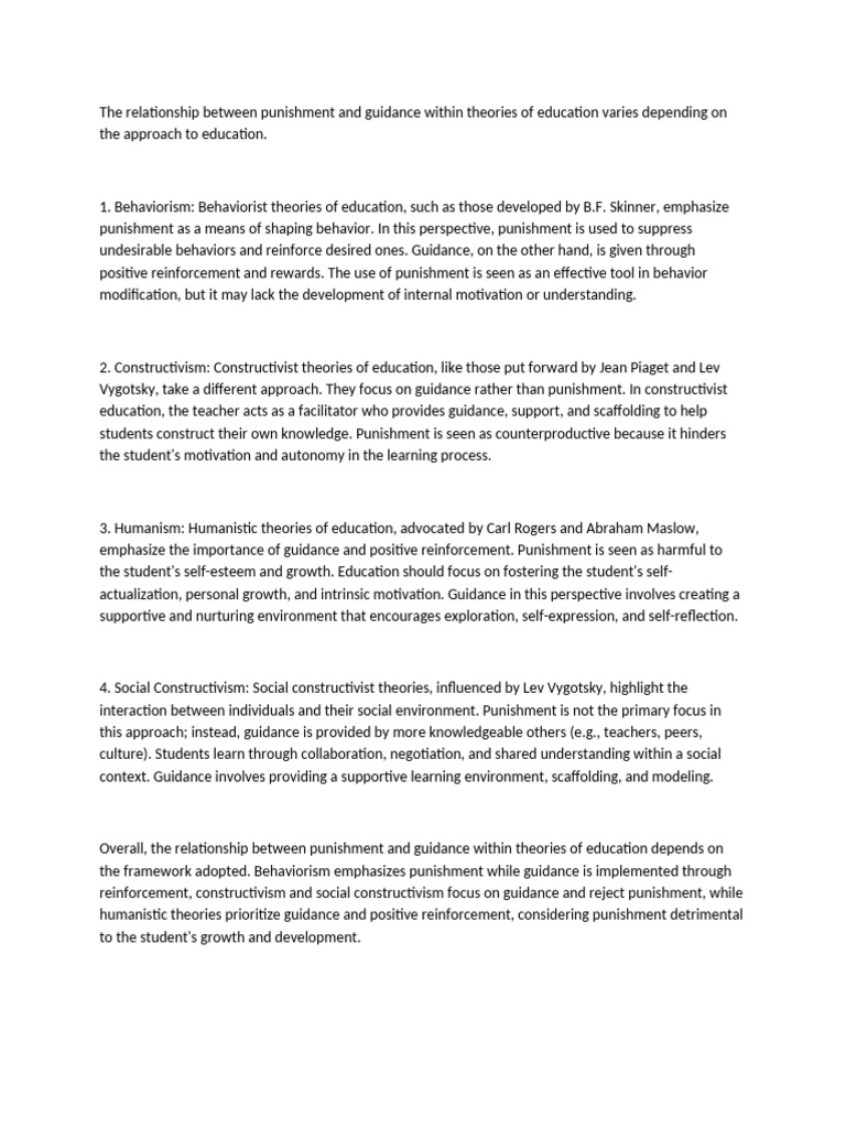 The Relationshi-WPS Office | PDF | Constructivism (Philosophy Of Education) | Behavior Modification