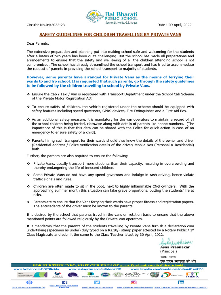 Safety Guidelines for Private Vans | PDF | Van | Vehicles