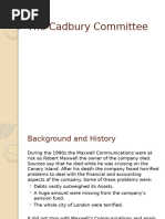 Cadbury Committee Report on Governance | PDF | Board Of Directors ...